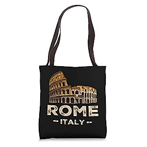 Cool Vintage Roma Italia Colosseum Souvenirs, Rome Italy Tote Bag