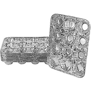 Nicole Fantini Disposable Aluminum 12 Cavity Mini Muffin Foil Pan (4)