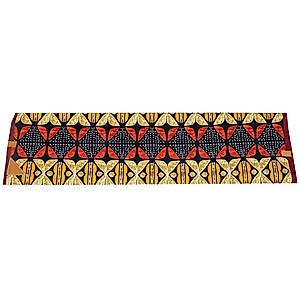 HollandaisWax African Fabric 5 Meters Ankara Print Polyester Kente Fabric for DIY Craft Party Dress 6604