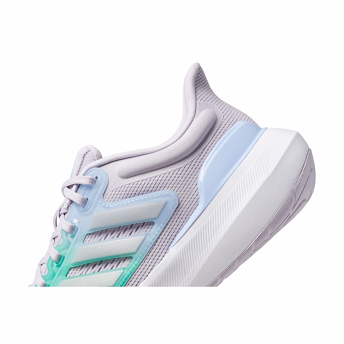 adidas Women's Ultrabounce Sneaker, Silver Dawn/Silver Metallic/Pulse Mint, 9