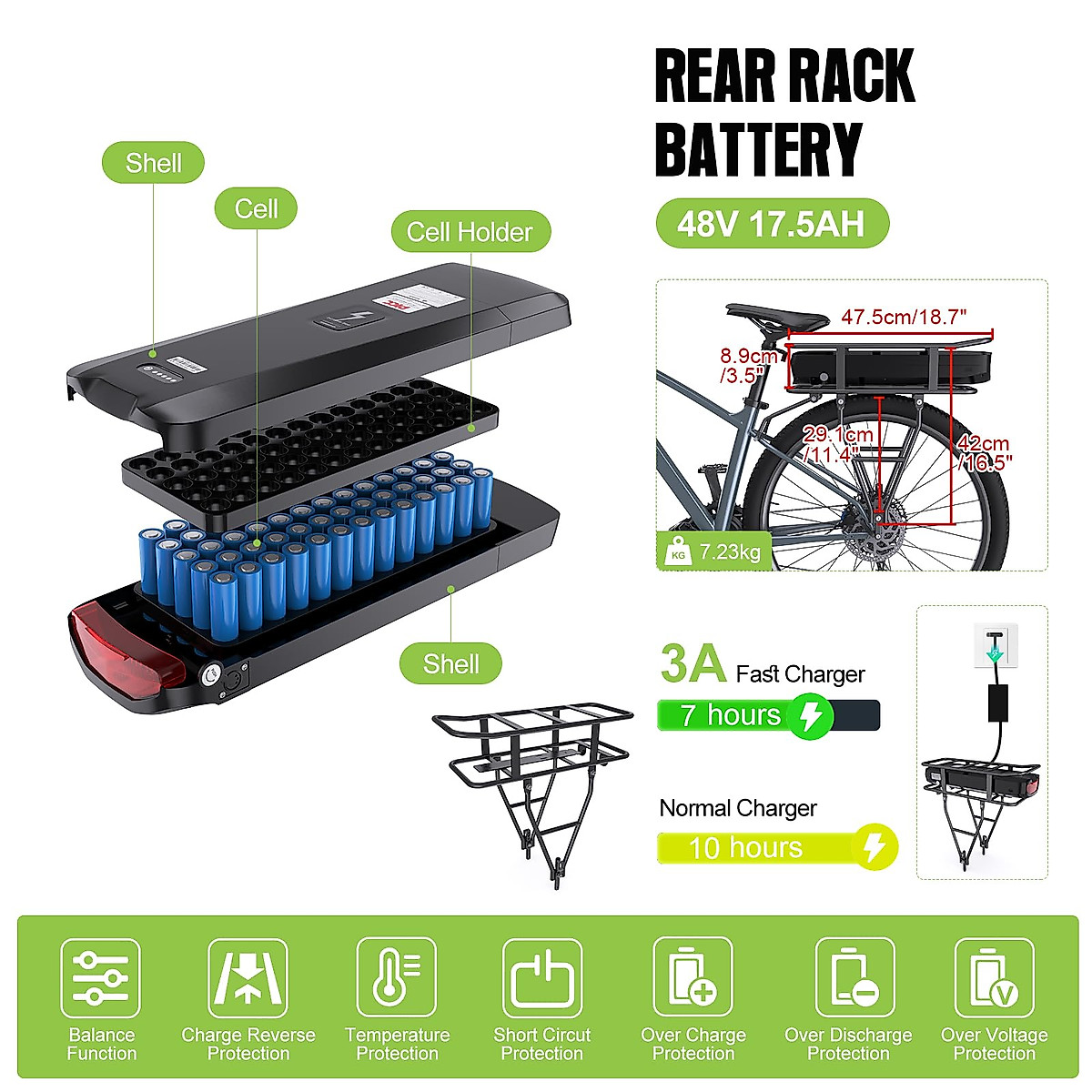 BAFANG BBS02B 48V 750W Mid Drive Kit with Battery Electric Bike Conversion Kits eBike DIY Mid Motor Kit with C18 LCD Display