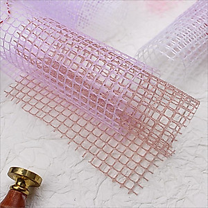 Diuhofart Textured Mesh Fabrics for Junk Journals, Handmade Decorative Scrapbook Materials for Crafts, Art Journaling, Scrapbooking, Collage 10 Sheets