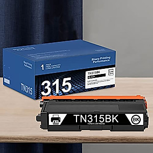 EAXIUCE (Black, 1-Pack) Compatible High Yield TN315 TN315BK Toner Cartridge Replacement for Brother HL-4150CDN 4140CW 4570CDW 4570CDWT MFC-9640CDN 9650CDW 9970CDW Printer by PALLAEAXIUCEMTONER
