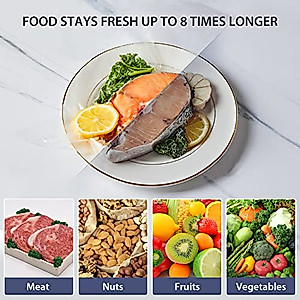 100 Pieces Vacuum Sealer Bags Size 9.8 * 7.8 Inches, for Food Saver, Bpa Free, Prevent Puncture, Vacuum Seal Freezer Bags Sous Vide Bags, Perfect for Food Vacuum Storage or Sous Vide Cooking…