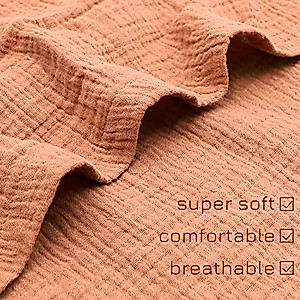 Muslin Baby Lounger Cover, Baby Padded Lounger Cover, Infant Floor Seat Cover, Organic Cotton Removable Slipcover Fits Newborn Lounger for Boys and Girls(Brown)