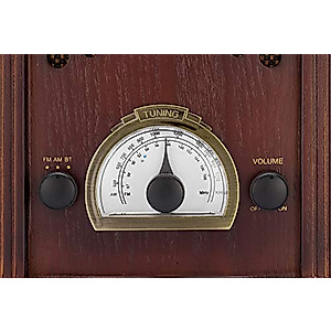ClearClick Retro AM/FM Radio with Bluetooth - Classic Wooden Vintage Retro Style Speaker