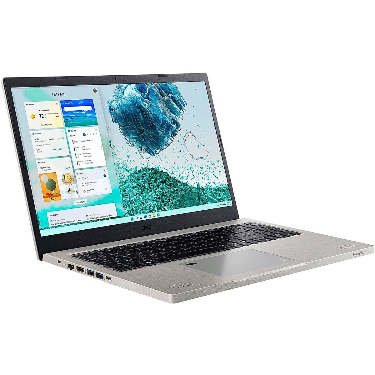 acer Aspire Vero 15 Green Laptop Computer, 12th Gen Intel Core i5-1235U 10-Core, 20GB RAM 512GB NVMe SSD, 15.6" FHD IPS, Thunderbolt 4, Ethernet, Fingerprint Reader, Backlit KB, Win11 + Mousepad