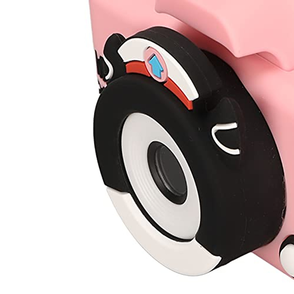 PUSOKEI Kids Digital Camera, 28 Fun Photo Frames, Cartoon Cameras for Kids, Lightweight 2in Screen Children Camera with Dual Front and Rear Cameras(Pink)