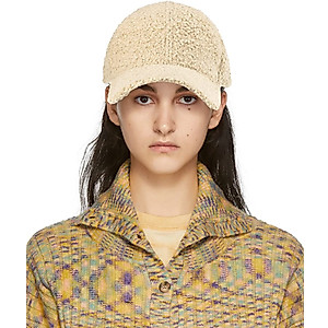 YCMI Lamb-Wool Baseball Hats for Women Winter-Warm Baseball Cap Adjustable (Beige, M -L)