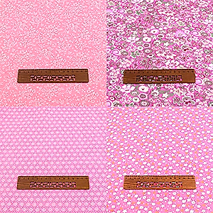 100% Cotton Fabric for Sewing(8 Pieces)20"x20", Floral Craft Fabric, Breathable Fabric for Sewing, Bundle Squares Fabric, Fat Quarters Fabric Bundles, DIY Patchwork, Pre-Cut Quilting Fabric(Pink)