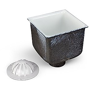 Zurn FD2378-NH2 A.R.C. Floor Sink 6" Sump Depth, 2" No-Hub Connection, 8" x 8"