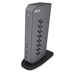 Acer K242HYL Hbi 23.8” FHD Monitor with AMD Radeon FreeSync, 75Hz, (HDMI Port 1.4 & VGA Port) USB 3.0 Dock U301, 2 x HDMI | 1 x USB 3.1 | 4 x USB 2.0| 2 x USB 3.1 Gen 1, DFP (Front)