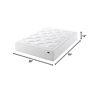 ZINUS 12 Inch Cloud Memory Foam Mattress / Pressure Relieving / Bed-in-a-Box / CertiPUR-US Certified, Twin
