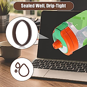 4pcs Replacement Gasket Compatible with Gatorade Water Bottle, Silicone Lid Seal Replacement for 30 oz Gatorade Gx Bottle Rubber Seal Ring Replacement Accessories Part for 30oz Gatorade GX Pods