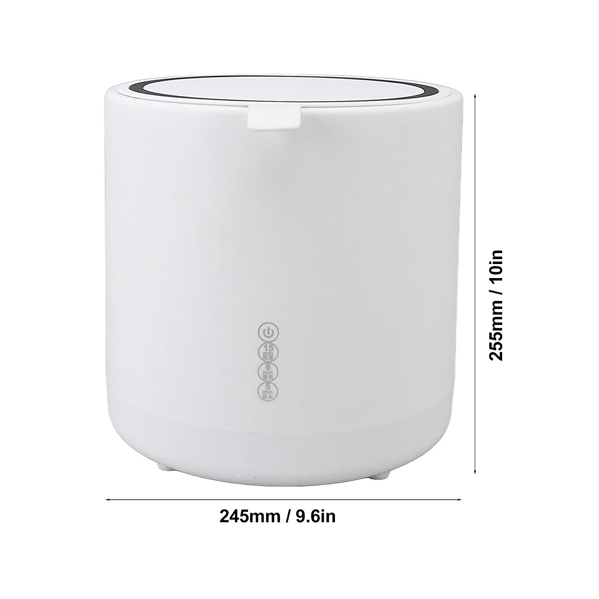 Mini Washing Machine, 6L Mini Washer with Drainage Basket & Drain Hose, ABS Semi Automatic Laundry Machine with Time Control & Blue Lighting for Socks, Baby Clothes, Underwear or Small Items (US Plug)