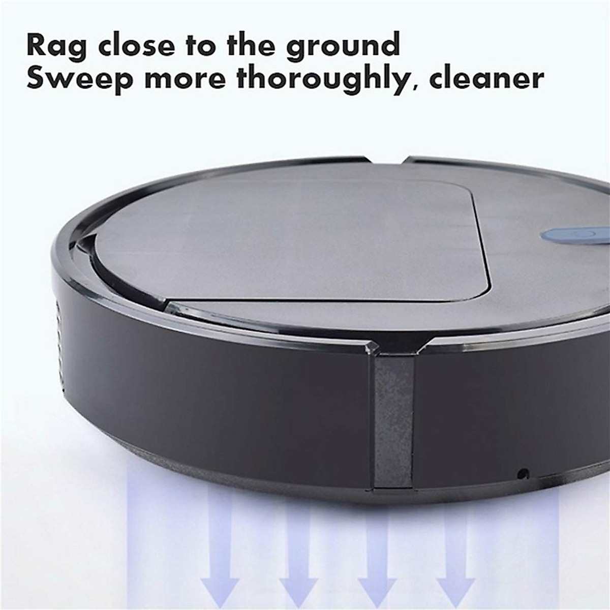 LOVIVER Robot Vacuum Cleaner, Super-Thin,Quiet, Self-Charging Robotic Vacuum Cleaner, Cleans Hard Floors to Medium-Pile Carpets - Black
