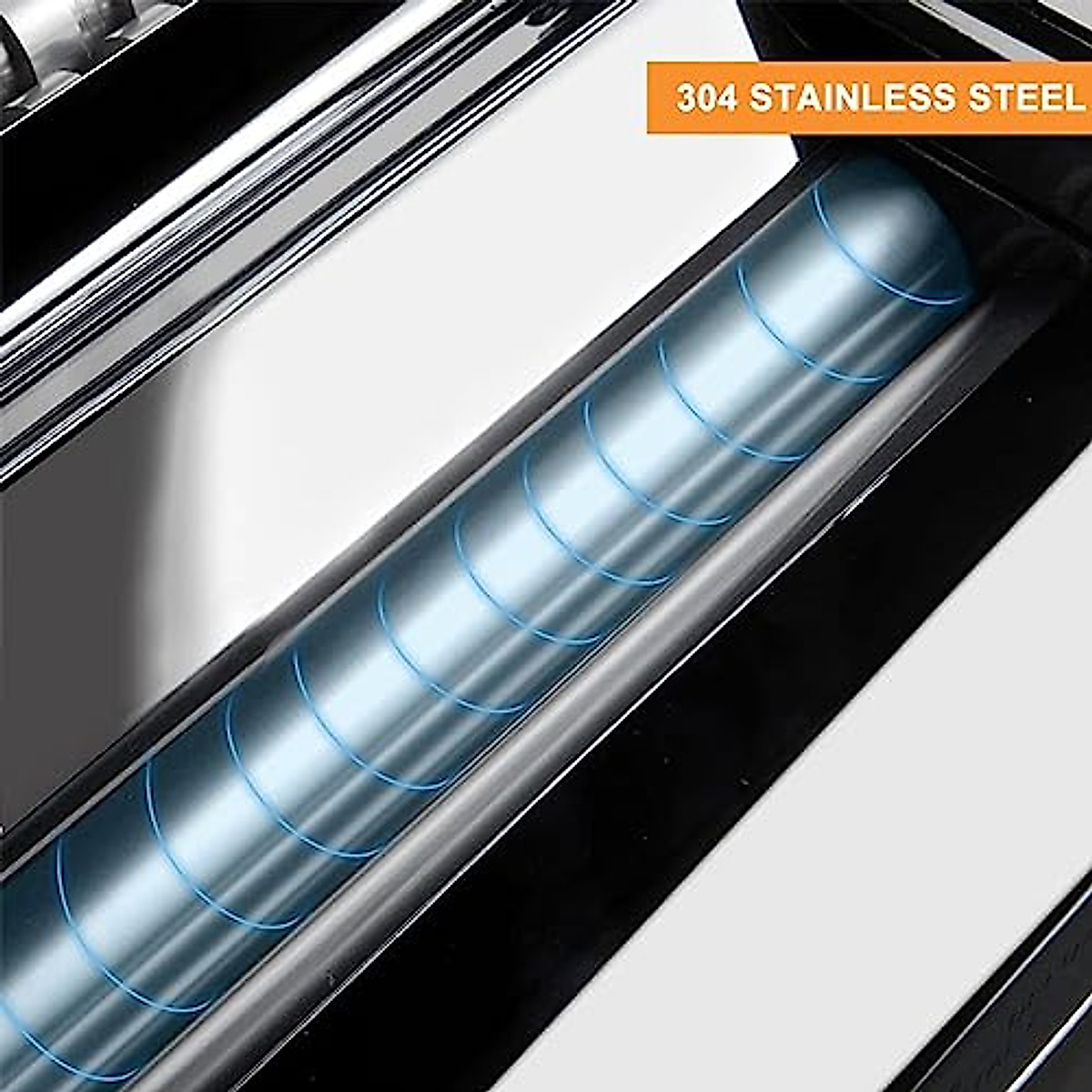 Hand Crank Noodle Making Machine Bright Finish Noodle Pressing Machine With Resistance 0.5-2.5mm For Household Use