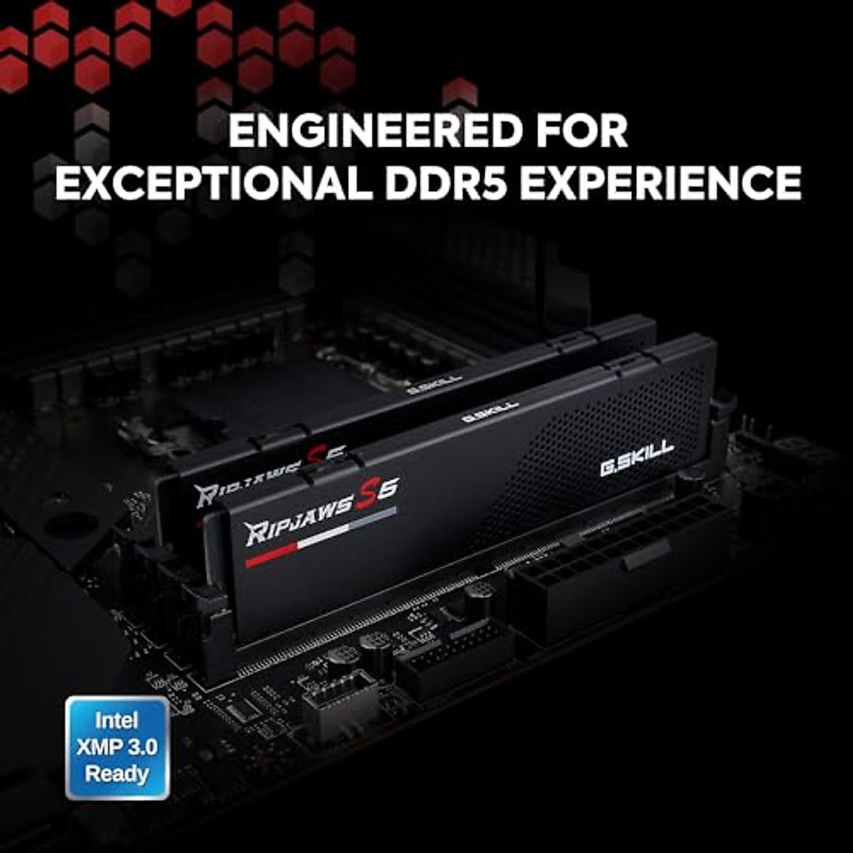 G.SKILL Ripjaws S5 Series (Intel XMP 3.0) DDR5 RAM 32GB (2x16GB) 5600MT/s CL36-36-36-89 1.20V Desktop Computer Memory UDIMM - Matte Black (F5-5600J3636C16GA2-RS5K)