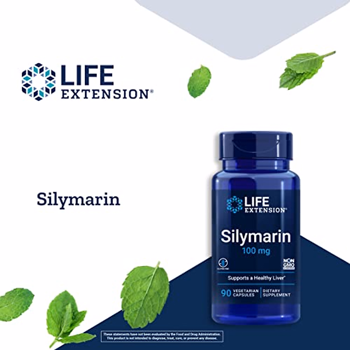 Life Extension Silymarin 100mg - Silymarin Supplement From Milk Thistle Seed Extract - For Liver & Kidney Health Support and Detox - Non-GMO, Gluten-Free, Vegetarian - 90 Capsules