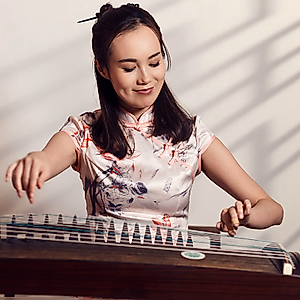 Professional Guzheng Nails Black Ox Horn Finger Protectors for Guzheng Beginners Guqin Instrument (Large), 3x1.3cm, CM0B1150VCU1MM11QN2