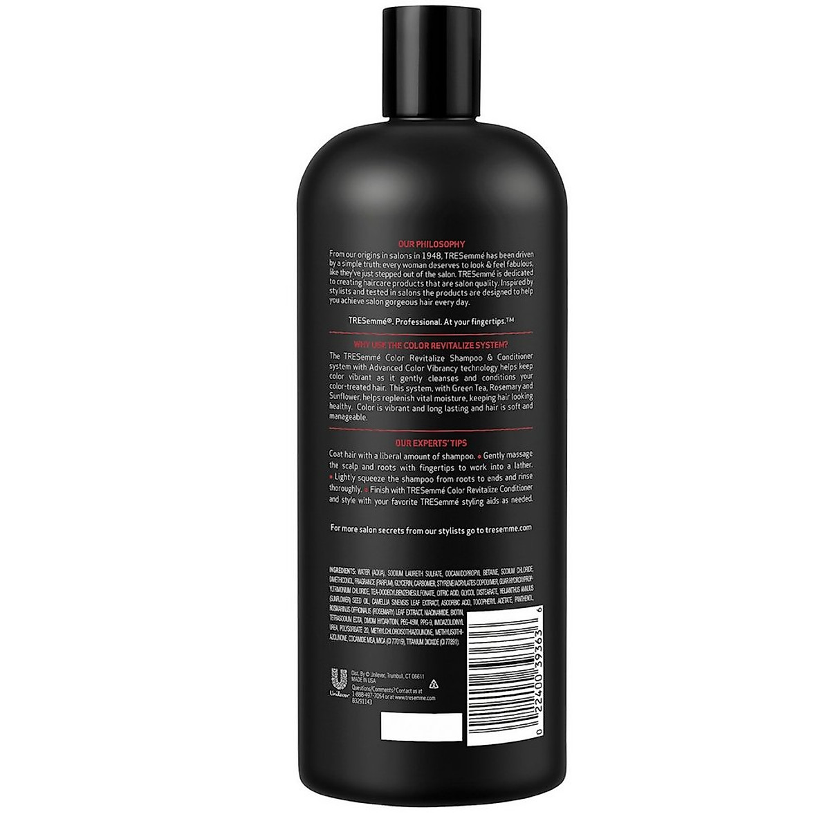 Tresemme Shampoo Color Revitalizing 28 Ounce (828ml) (3 Pack)