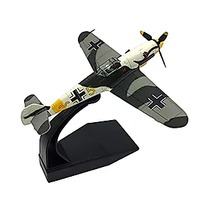 1/72 Scale German WWII Messerschmidt BF-109 Fighter Model Diecast Airplanes Military Display Model Aircraft for Collection Classic Model