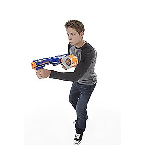 NERF Rampage N-Strike Elite Toy Blaster with 25 Dart Drum Slam Fire for Kids, Teens, & Adults (Amazon Exclusive)