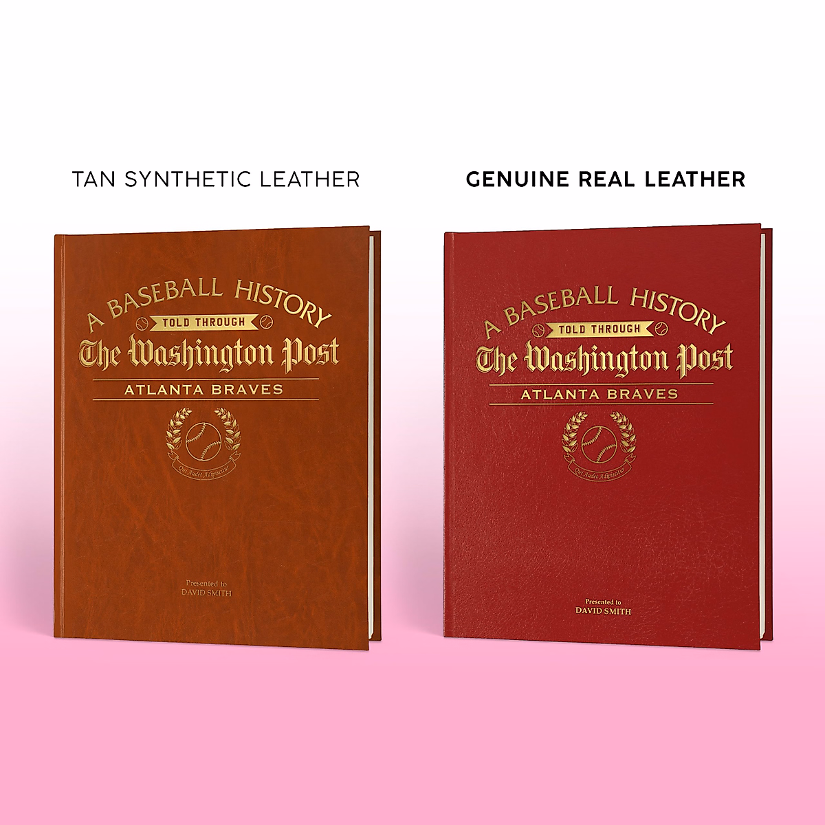 Signature gifts Atlanta Personalized Baseball History Book - Braves Baseball Fan Gift - A Major League History Told Through Archive Newspaper Coverage (Atlanta Braves)