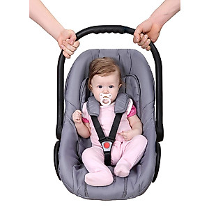 Lebogner Car Seat Strap Covers, 2 Pack Reversible Soft Seat Belt Cushion That Helps Prevent Strap Irritation in Car Seat, Jogger, and Strollers for Newborns, Infants and Kids, Harness Comfortable Pads