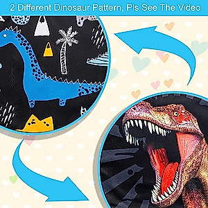 AGSDON 3PCS Kids Backpack Boys, 16" little Kid Dinosaur Preschool School Bookbag and Lunch Box