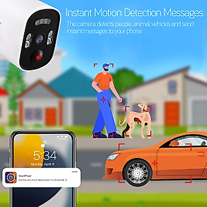 XMARTO WiFi 6 Long Range Wire-Free Solar Home Security Camera System Wireless, 4-Set 4MP QHD CCTV Camera Kit with 4K 10CH Expandable WiFi NVR and 1TB HDD Storage (Suitable for Indoors/Outdoors)