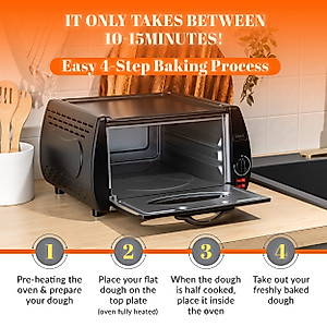 Mini Tandoor Oven Angaar Tandoor Electric Oven 4 Minute Pizza Maker - Table Top Pizza Oven, Tandoori Roti, Naan