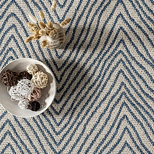 nuLOOM Carina Chevron Waves Indoor/Outdoor Area Rug, 6x9, Blue