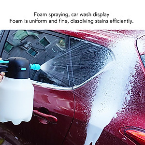 Handheld Foam Sprayer, 2000mAh 1.8L Cordless Pressurized PP Electric Foam Spray Bottle Foam Cannon for Car Washing Garden