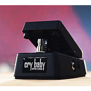 Dunlop Cry Baby 535Q Mini Wah Guitar Effects Pedal (CBM535Q) Bundle with Blucoil 4x Guitar Picks, 10' Straight Instrument Cable (1/4"), 9V AC Adapter, 2x Patch Cables, 5x Cable Ties, and 20' XLR Cable