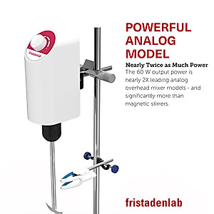 Fristaden Lab Overhead Stirrer | Powerful Analog Lab Mixer | 10 L Capacity | USA Company