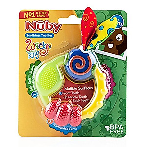 Nuby Wacky Teething Ring (2 Pack)
