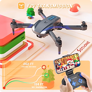 SOTAONE S350 Drone with Camera for Adults, Mini Drones for Kids with 1080P HD FPV Live Video, Remote Control Helicopter Toys Gifts for Boys Girls, Altitude Hold, One Key Start, 3D Flips, 2 Batteries
