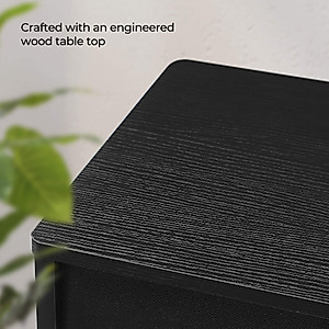 SONGMICS Storage Chest Dresser 5 Fabric Drawers Closet Apartment Dorm Nursery, 23.6 x 11.8 x 32.9 Inches, Black