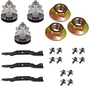 RAParts New Aftermarket Heavy Duty Lawn Mower Blade Spindle Kit with Bolts Fits Toro LX500 GT2100 GT2200