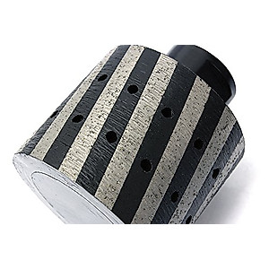 Z-Lion 2 Inch Diamond Drum Wheel Resin Filled Coarse Grinding with 5/8-11 Thread for Polishing Concrete Granite Stone Sink Hole(Grit 30)