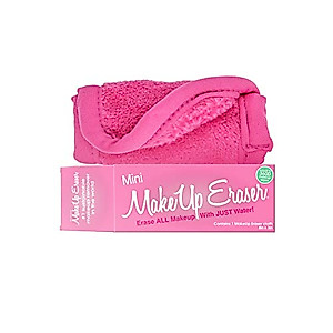 The Original MakeUp Eraser, Erase All Makeup With Just Water, Including Waterproof Mascara, Eyeliner, Foundation, Lipstick, and More (Pink Mini)