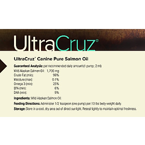 UltraCruz-sc-395197 Canine Pure Salmon Oil Supplement for Dogs, 16 oz
