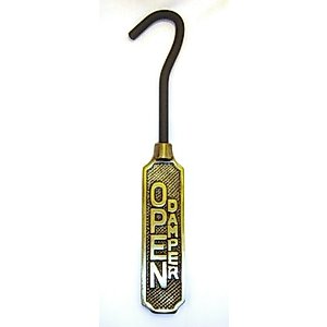 Metal Fireplace Damper Pull with Solid Brass Handle