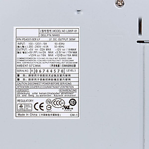 YEECHUN L305P-01 NH493 305W Power Supply Replacement PSU for Dell Optiplex 360 380 580 745 755 760 780 960 MT Mini Tower PS-6311-5DF-LF N305P-06 MH595 XK215 P192M JH994 C248C PW114 MK9GY X8129