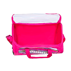 PUMA unisex child Evercat Transformation Jr duffel bags, Pink/Multi, One Size US