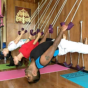 Yoga Rope,New Yoga Auxiliary Training Wall Rope 17mm Aids Tool Pilates Flexbands Yoga Pilates Yoga Supplies