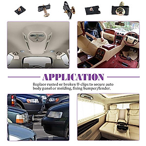 High Quality 170Pcs Auto Car U-Clip U Nut and Screw Assortment Kit for Dash Door Panel Interior SAE