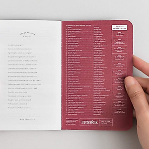 Letterfolk Book Passport Journal — Pocket-sized Reading Book (3.5" W x 5.5" H)