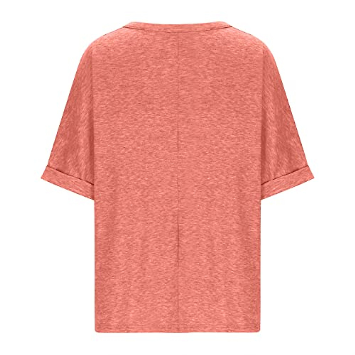 DASAYO Women Plus Size Tshirts Tops Crew Neck Solid Half Sleeve Shirt Tunic Comfy Casual Summer Plain Loose Blouse T Shirts